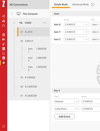Manual Control Using a Joystick - Technical Article - Zaber