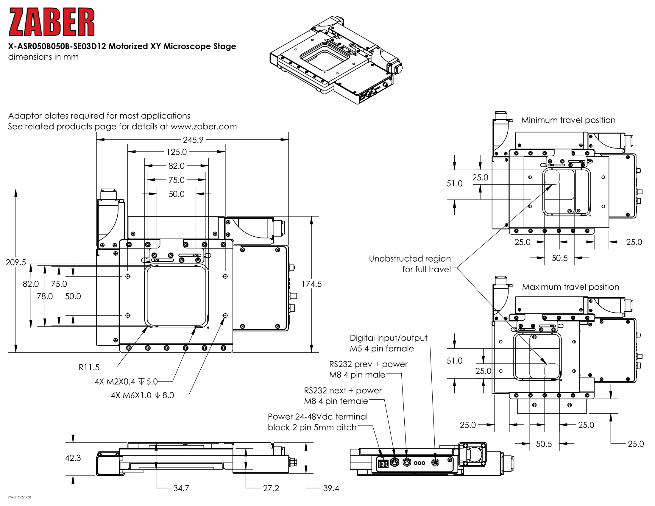 X-ASR-E Documents & Drawings - Zaber