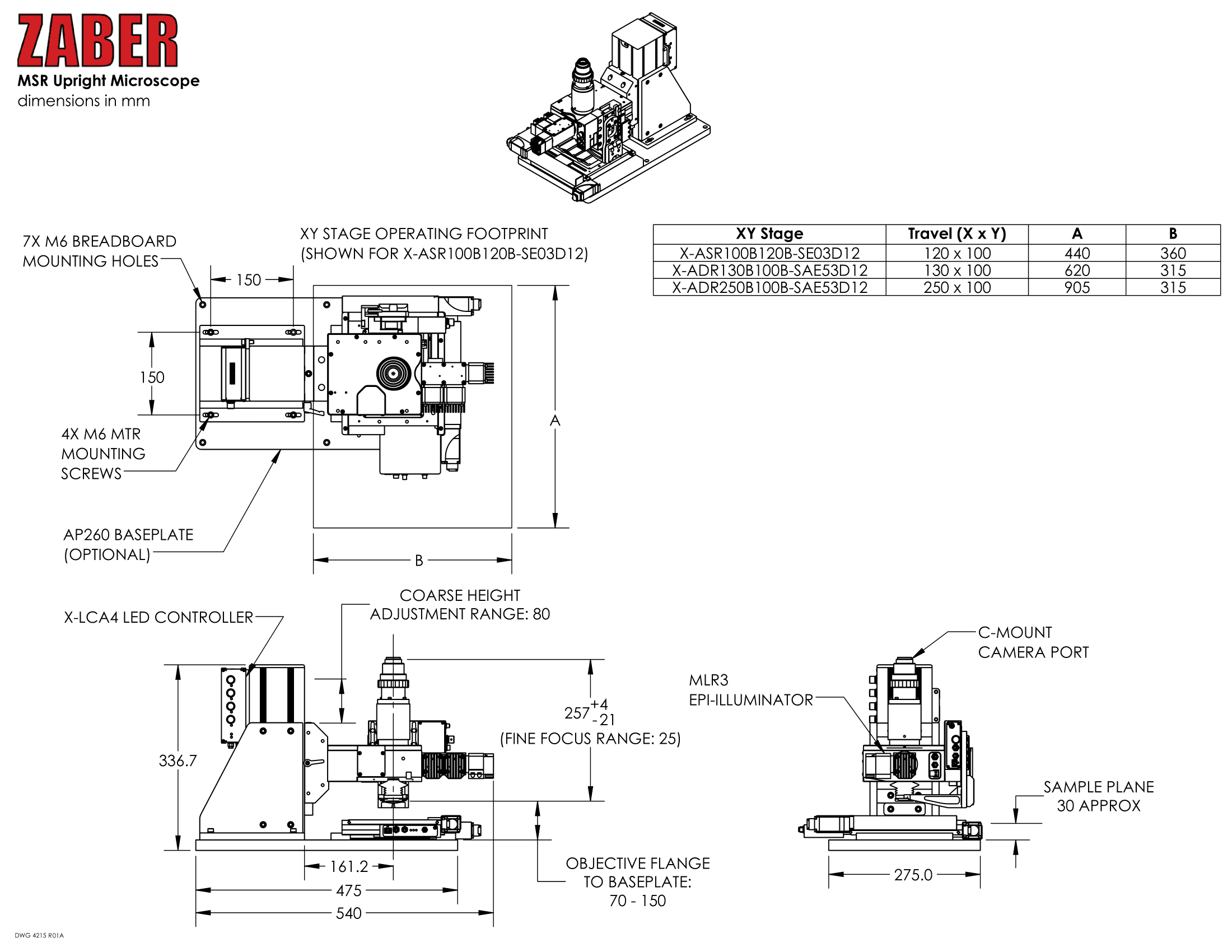 MSR Documents & Drawings - Zaber