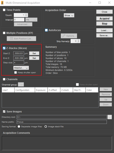 Z-stacking with Nucleus MVR Microscope and µManager - Zaber
